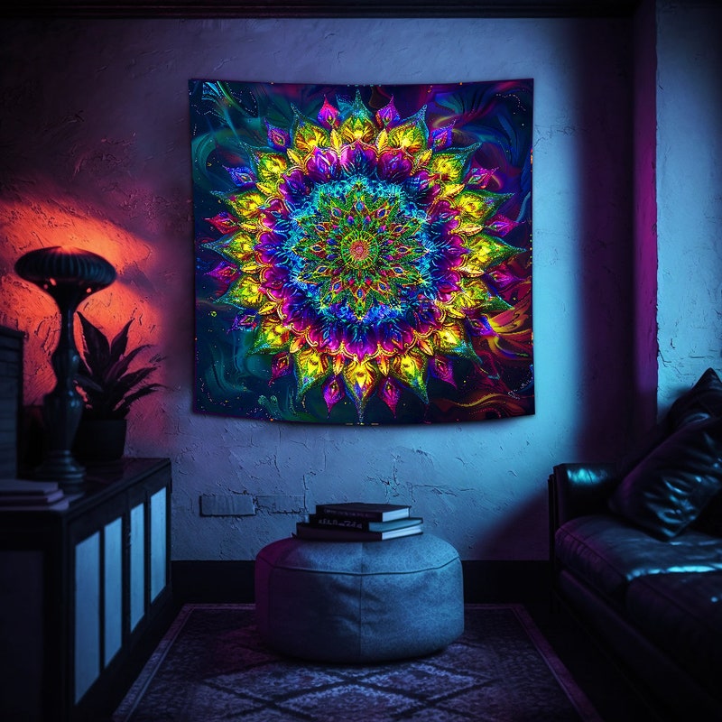 Black Light Wall Tapestry - Etsy