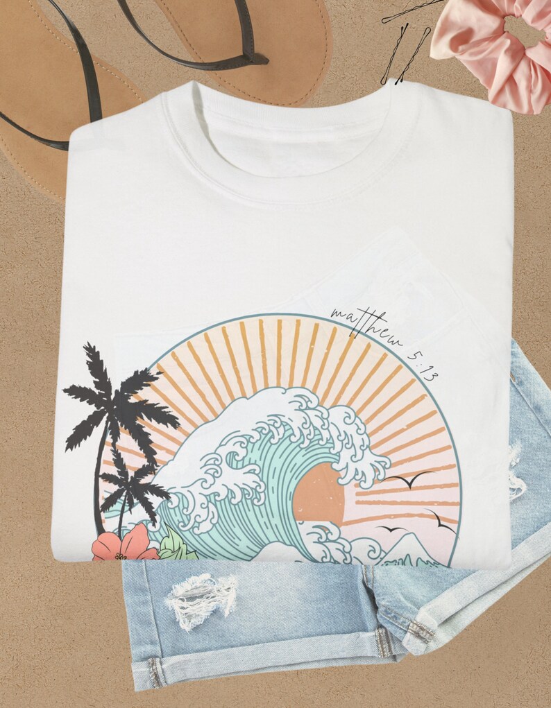 Stay Salty Bible Verse Shirt Christian Merch Beach Summer Tshirt Faith ...