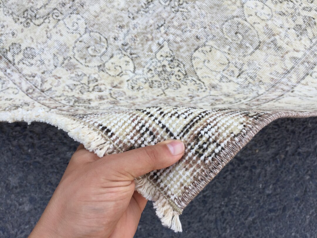 6x10 Rustic Woven Rug faded Farmhouse Rug 70s Rug - Etsy