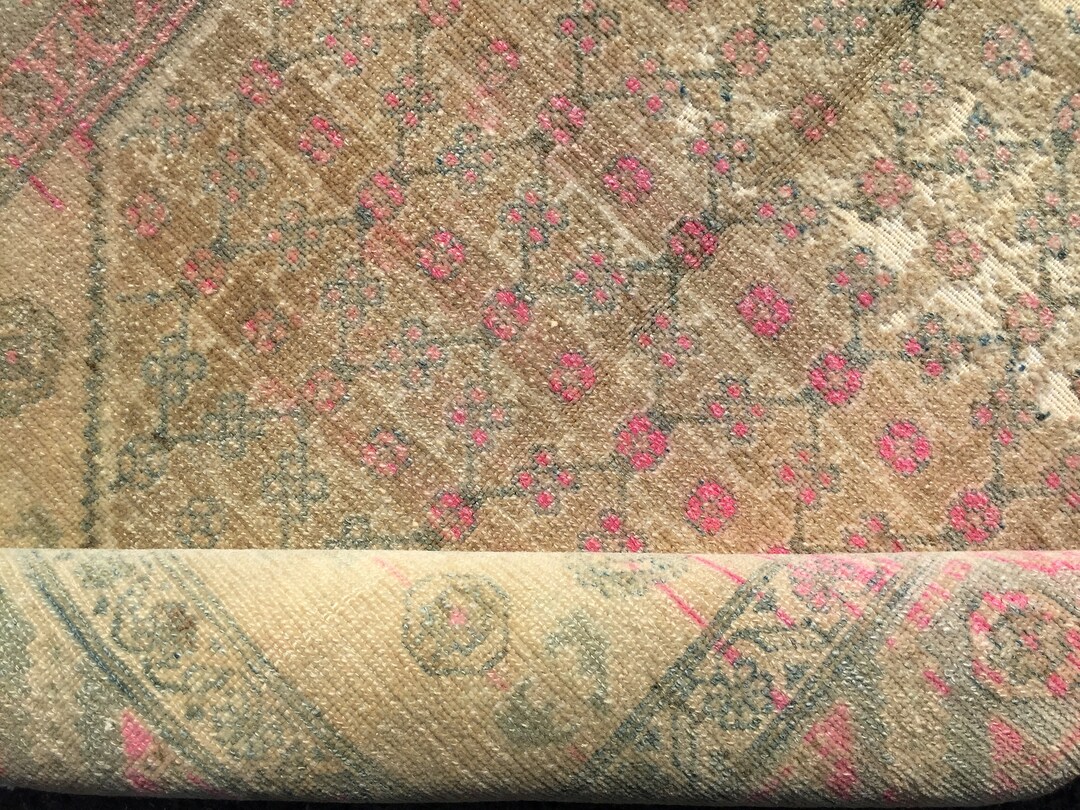 Vintage Distressed 50s Hallway Runner , 2'11" X 15'3" , Hand Knotted ...