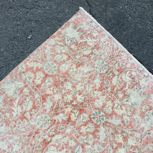 7x10 Faded Pattern Rug, Handmade Rug, Area Rug, 6'7 X 9'11 Vintage Rug ...