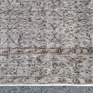 5x9 Grey Kitchen Rug, Dining Room Rug, Rug for Living Room, Grey ...