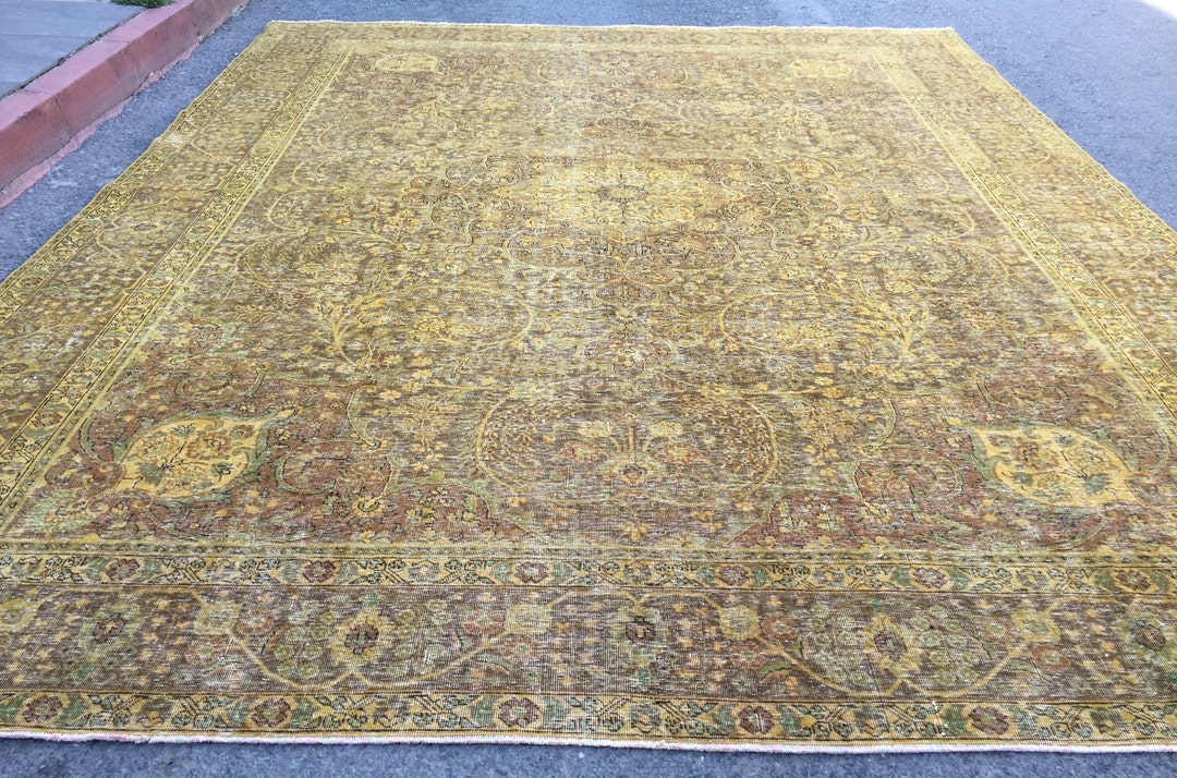 11x14 Palace Size Retro Living Room Rug, Boho Vintage Rug, 10'11 X 14'2 ...