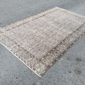 5x9 Grey Kitchen Rug, Dining Room Rug, Rug for Living Room, Grey ...