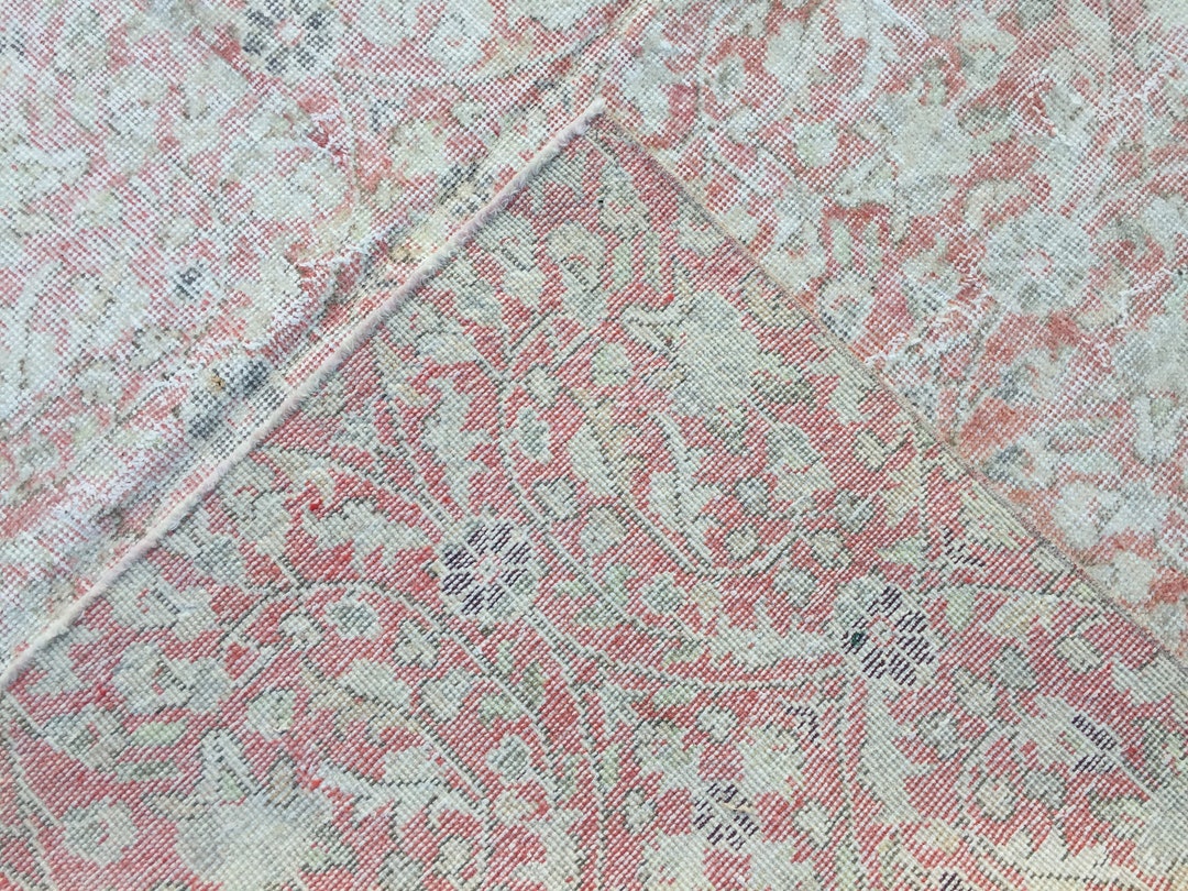 7x10 Faded Pattern Rug Handmade Rug Area Rug 6'7 - Etsy