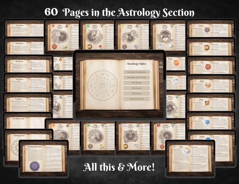 Digital Book of Shadows for Tablets | Hyperlinked Grimoire for ...
