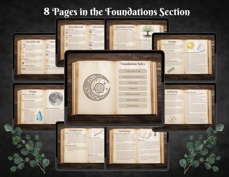 Digital Book of Shadows for Tablets | Hyperlinked Grimoire for ...