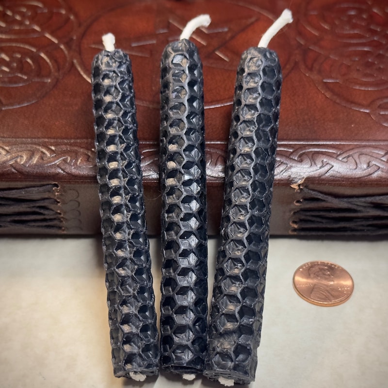 Black Rolled Candle - Etsy