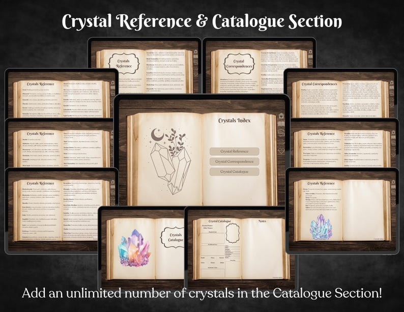 Digital Book of Shadows for Tablets | Hyperlinked Grimoire for ...
