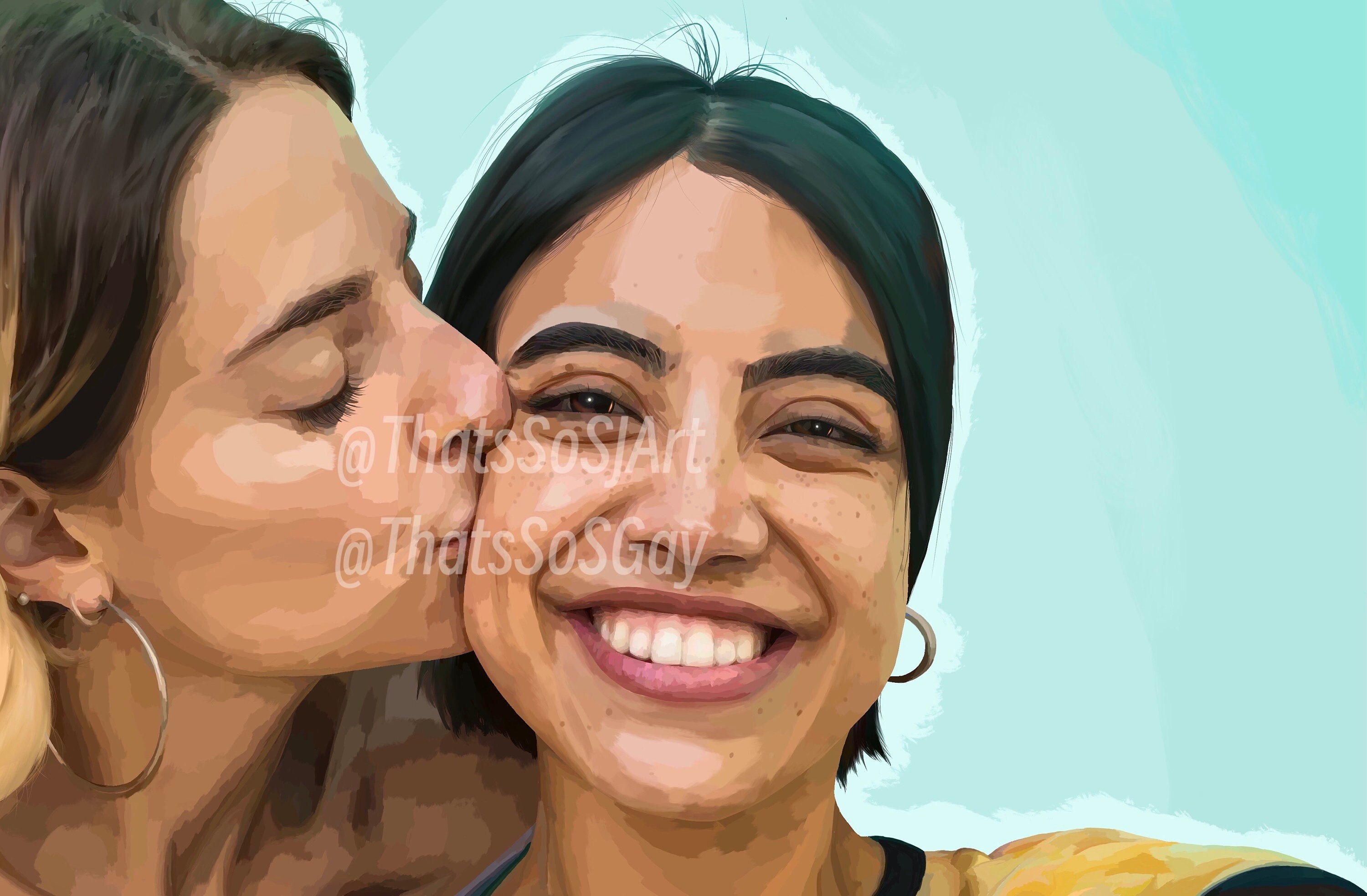 Custom Digital Realistic Couples Portraits Personalized - Etsy