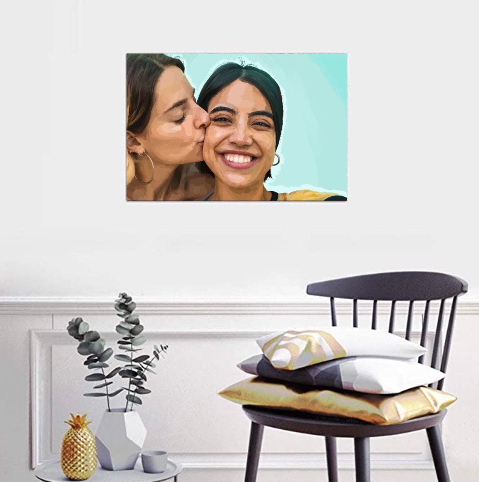 Custom Digital Realistic Couples Portraits Personalized - Etsy