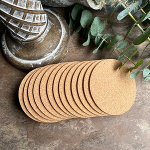 Set of Cork Inserts for Round Concrete Coasters | Cork Coaster Inserts ...