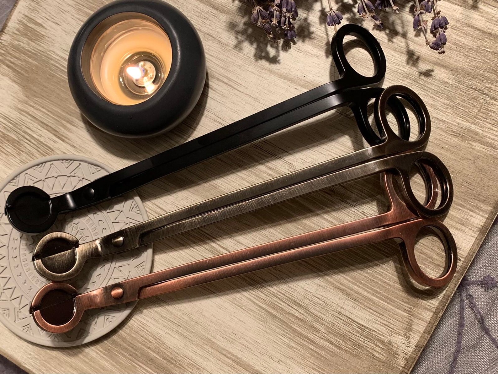 Candle Wick Trimmer | Wick Cutter | Copper | Bronze | Matte Black ...