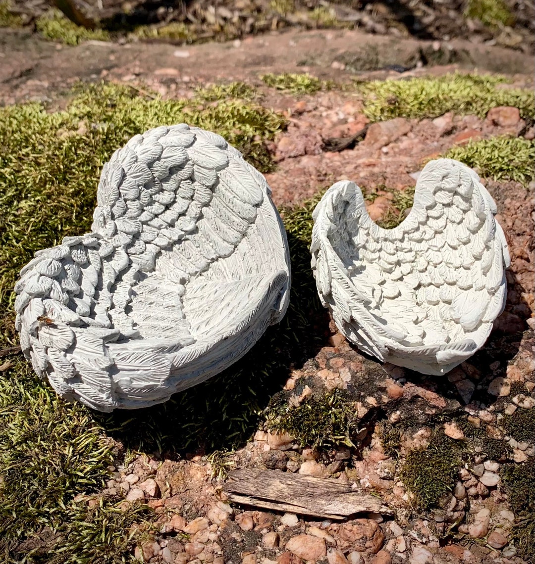 Concrete Angel Wings Dish | Jewelry Dish | Trinket Holder | Concrete ...