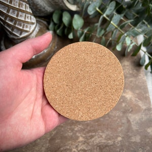 Set of Cork Inserts for Round Concrete Coasters | Cork Coaster Inserts ...