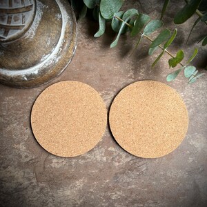 Set of Cork Inserts for Round Concrete Coasters | Cork Coaster Inserts ...