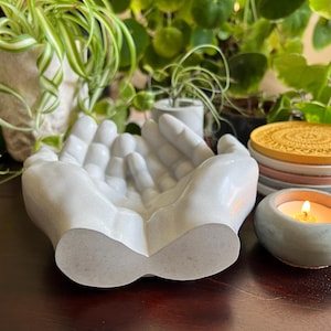 Concrete Hands | Cupped Hands Bowl | Concrete Catch All | Hand ...