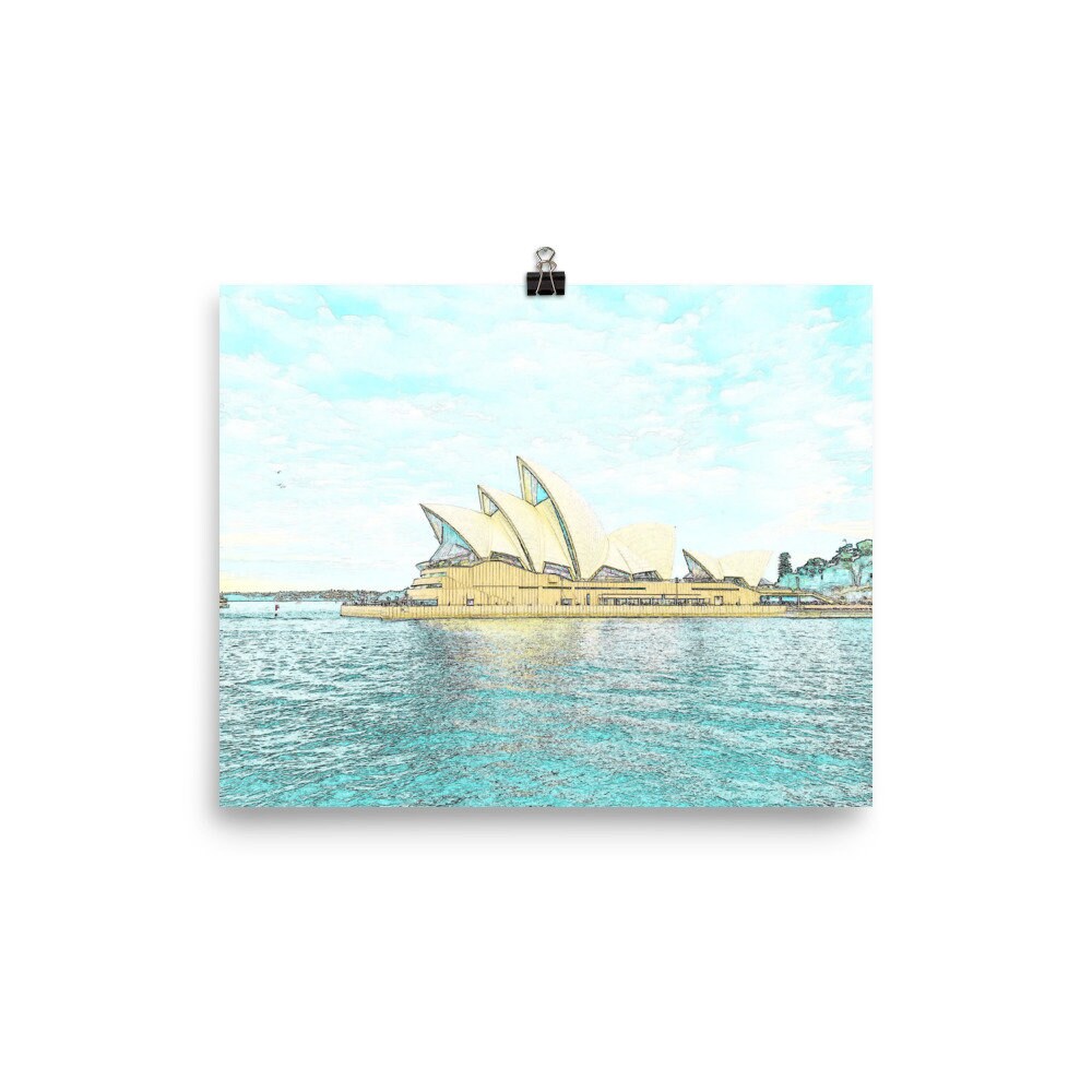 Sydney Opera House Poster, Australia Wall Art, Sydney Opera House ...