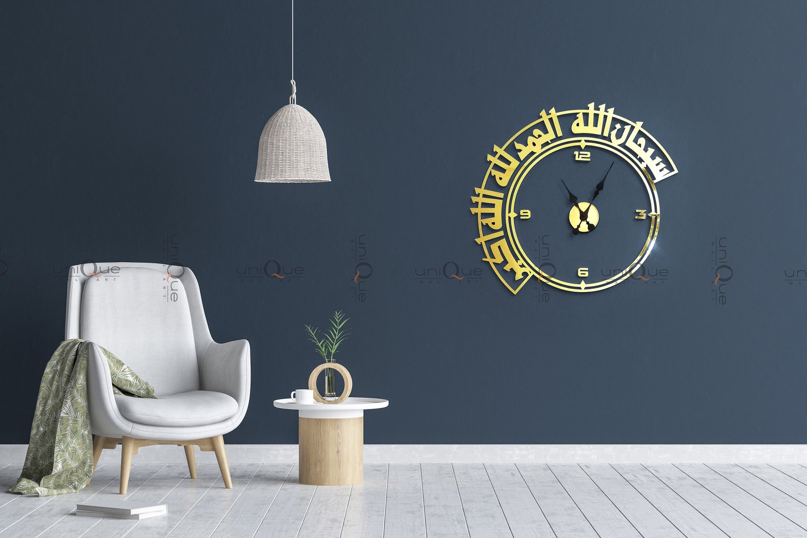 Subhanallah Alhamdulillah Allah Ho Akbar Tasbeeh 3D Wall Clock | Etsy UK