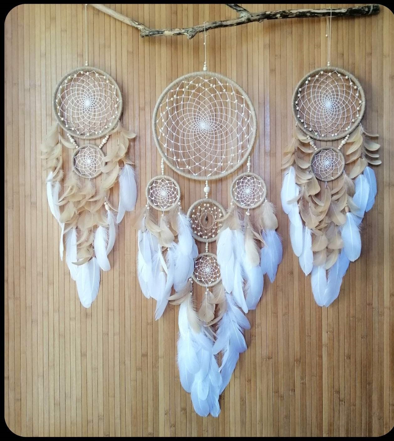 Wedding Dream Catchers Set Catcher Dream Large New White and - Etsy