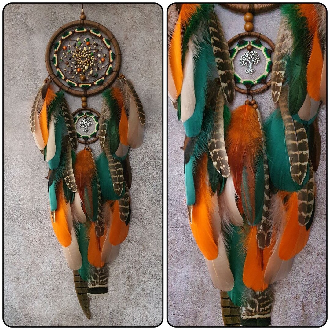 Ojibwe Inspired Dreamcatcher Wall Hanging Decor, Authentic Real Dream ...