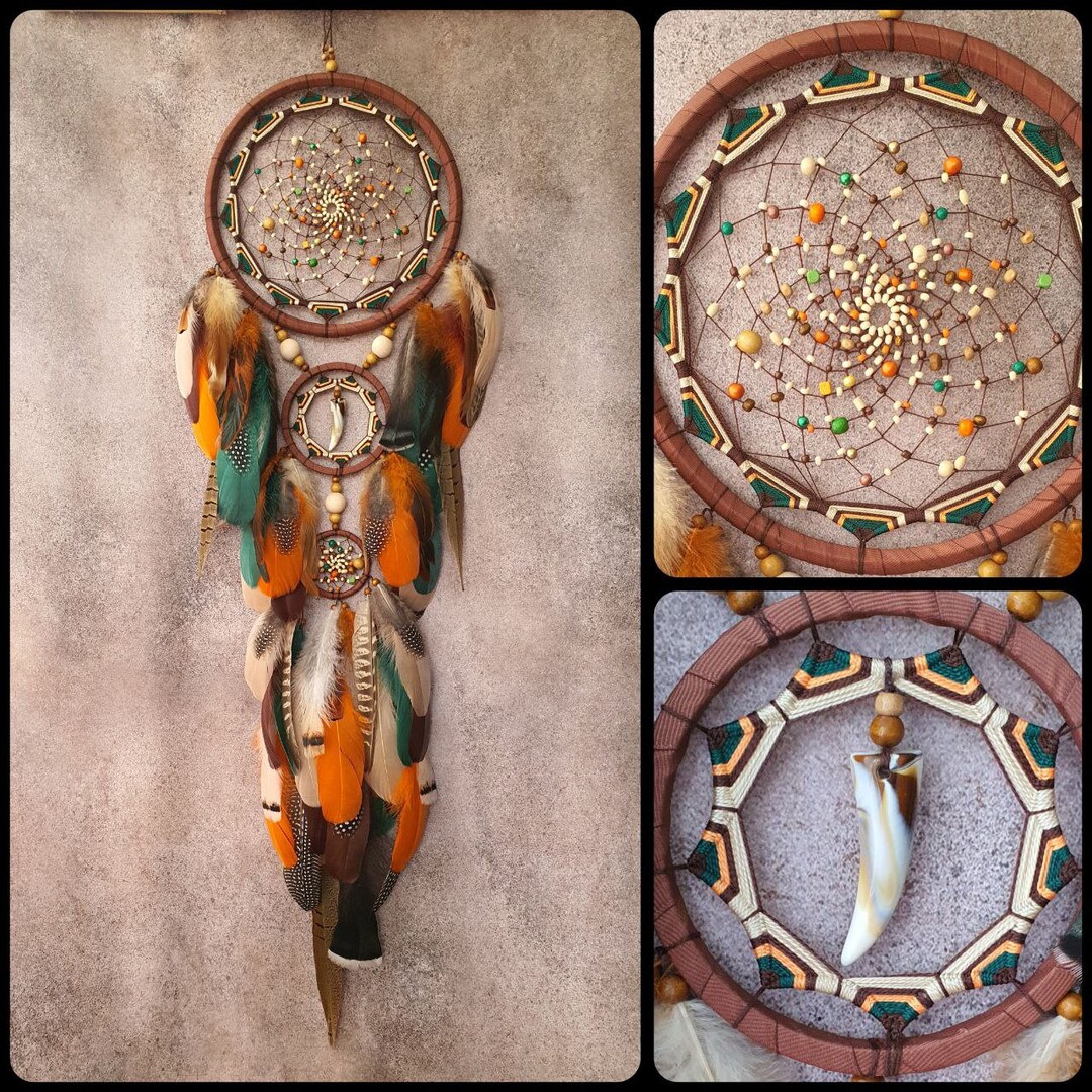 Large Suthentical Dreamcatcher Wall Hanging Decor | Native American ...