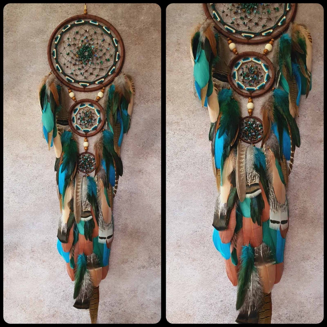 Native American Gift Authentic Dream Catcher Natural Bird - Etsy