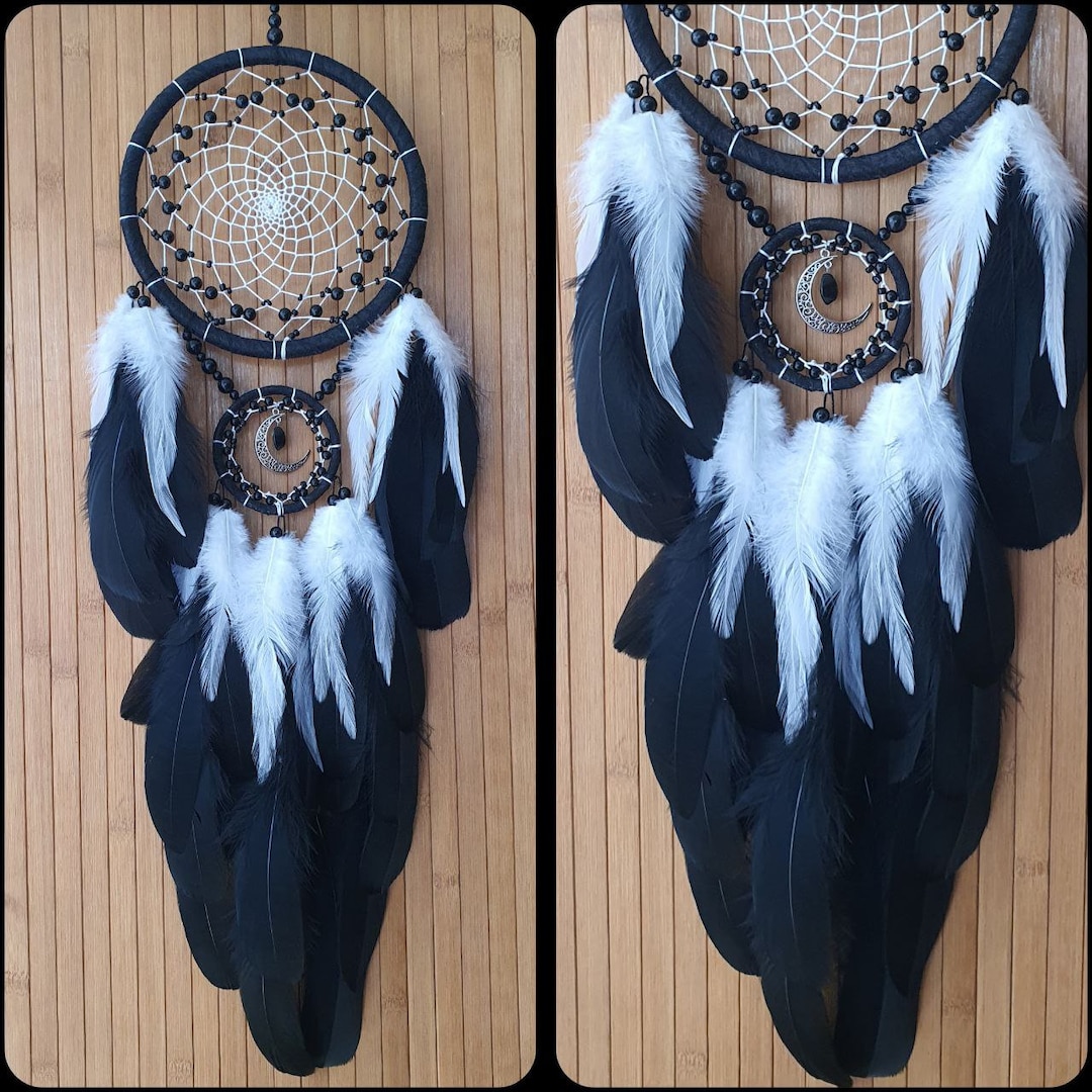 Ojibwe Dreamcatcher Designed by Native American, Black and White ...