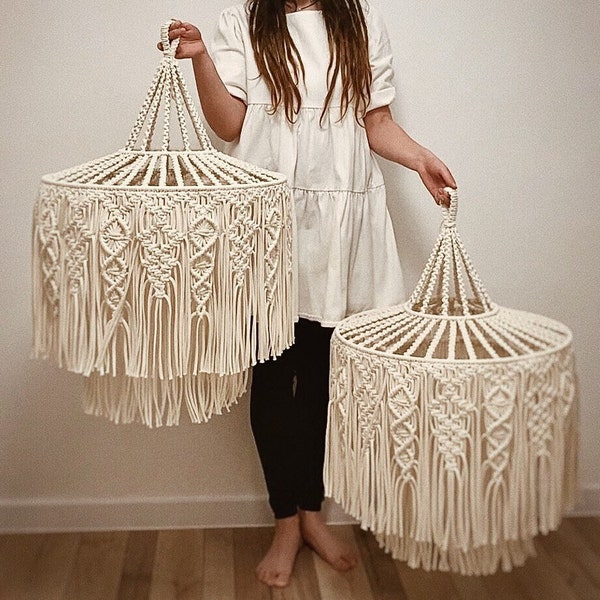 Macrame Chandelier - Etsy