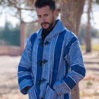 Moroccan Jacket With Wool , Bohemian Style ,winter Jacket, Moroccan ...