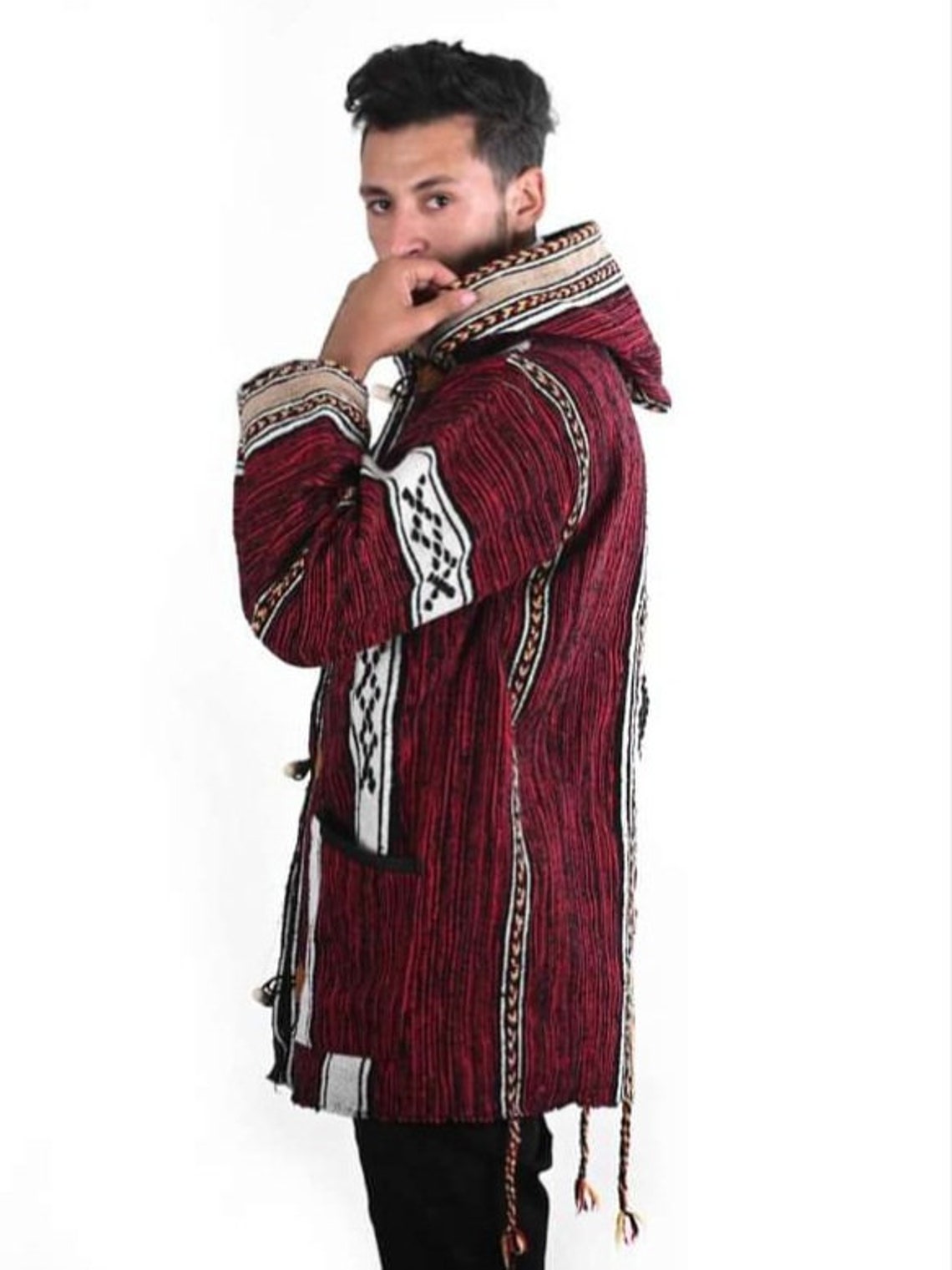 Moroccan Jacket With Wool Bohemian Style winter Jacket - Etsy