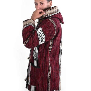 Moroccan Jacket With Wool , Bohemian Style ,winter Jacket, Moroccan ...