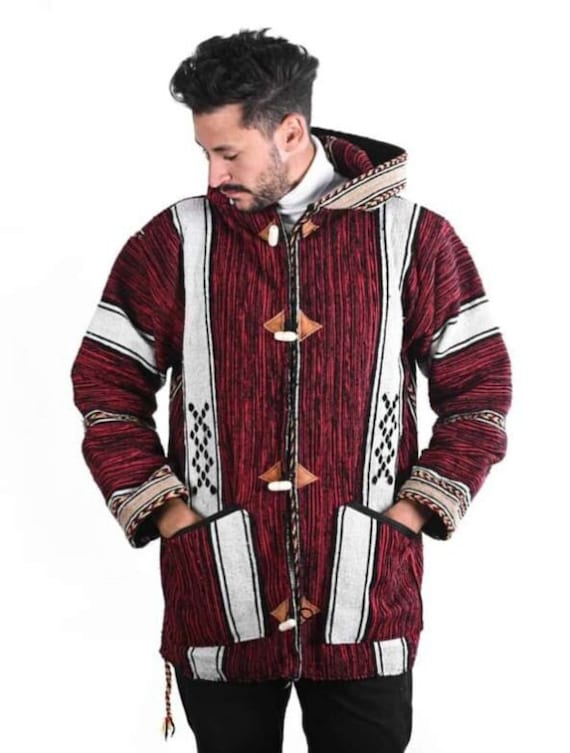 Moroccan Jacket With Wool Bohemian Style winter Jacket - Etsy