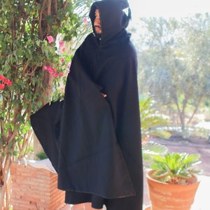 Soft Moroccan Luxury Winter Warm Cape. Long Cape. Long Winter Overcoat ...