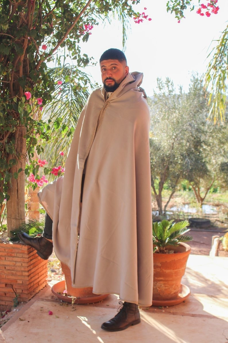 Soft Moroccan Luxury Winter Warm Cape. Long Cape. Long Winter Overcoat ...