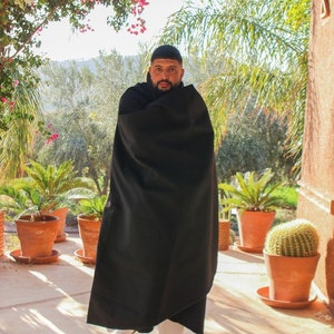 Soft Moroccan Luxury Winter Warm Cape. Long Cape. Long Winter Overcoat ...