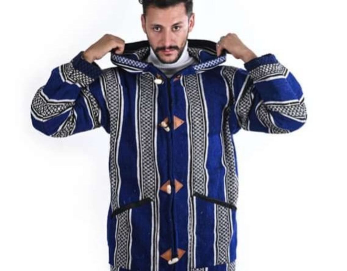 Moroccan Jacket With Wool , Bohemian Style ,winter Jacket, Moroccan ...