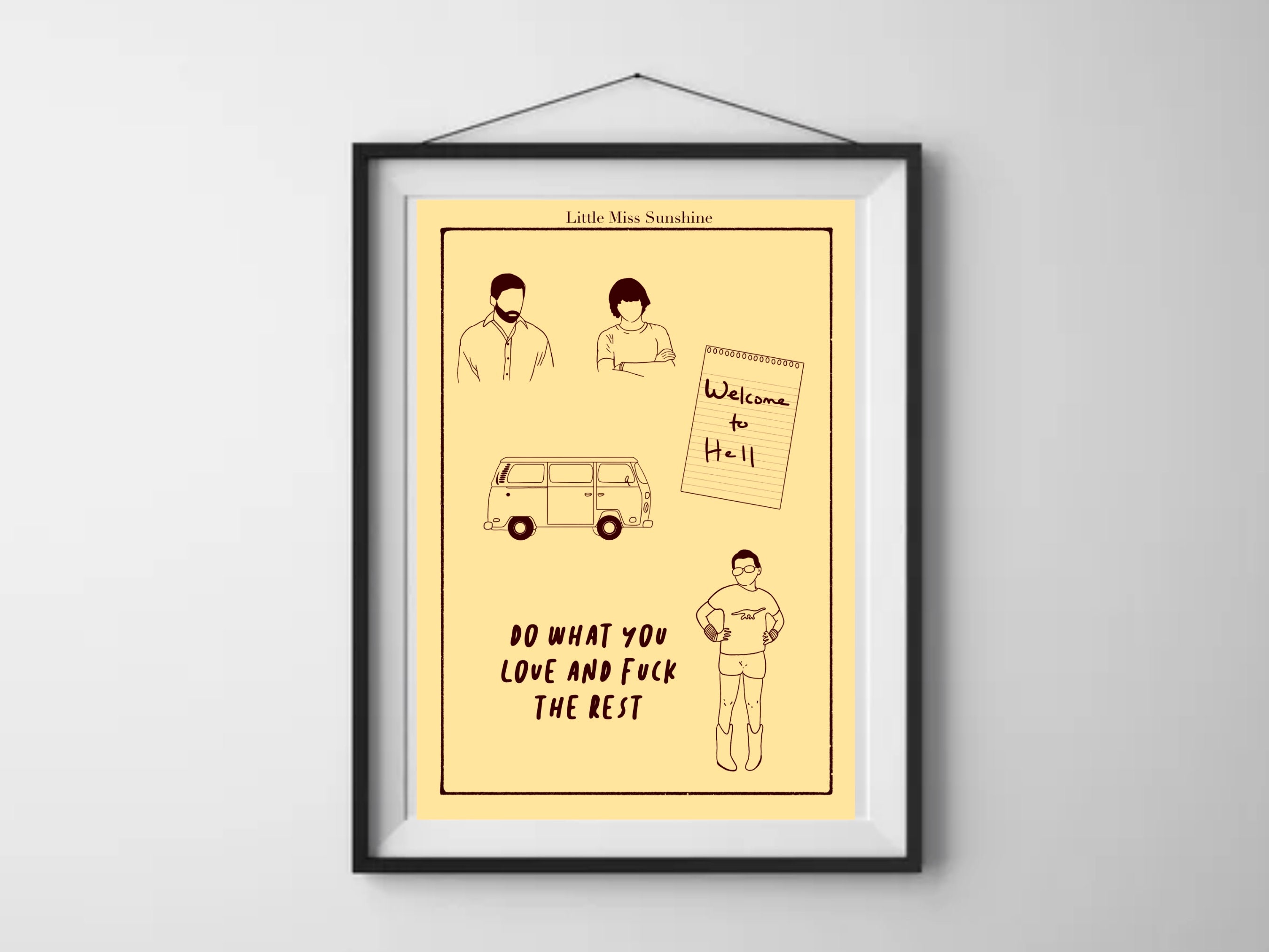 Little Miss Sunshine Movie Art | A4 Art Print | Minimalist Movie Poster ...