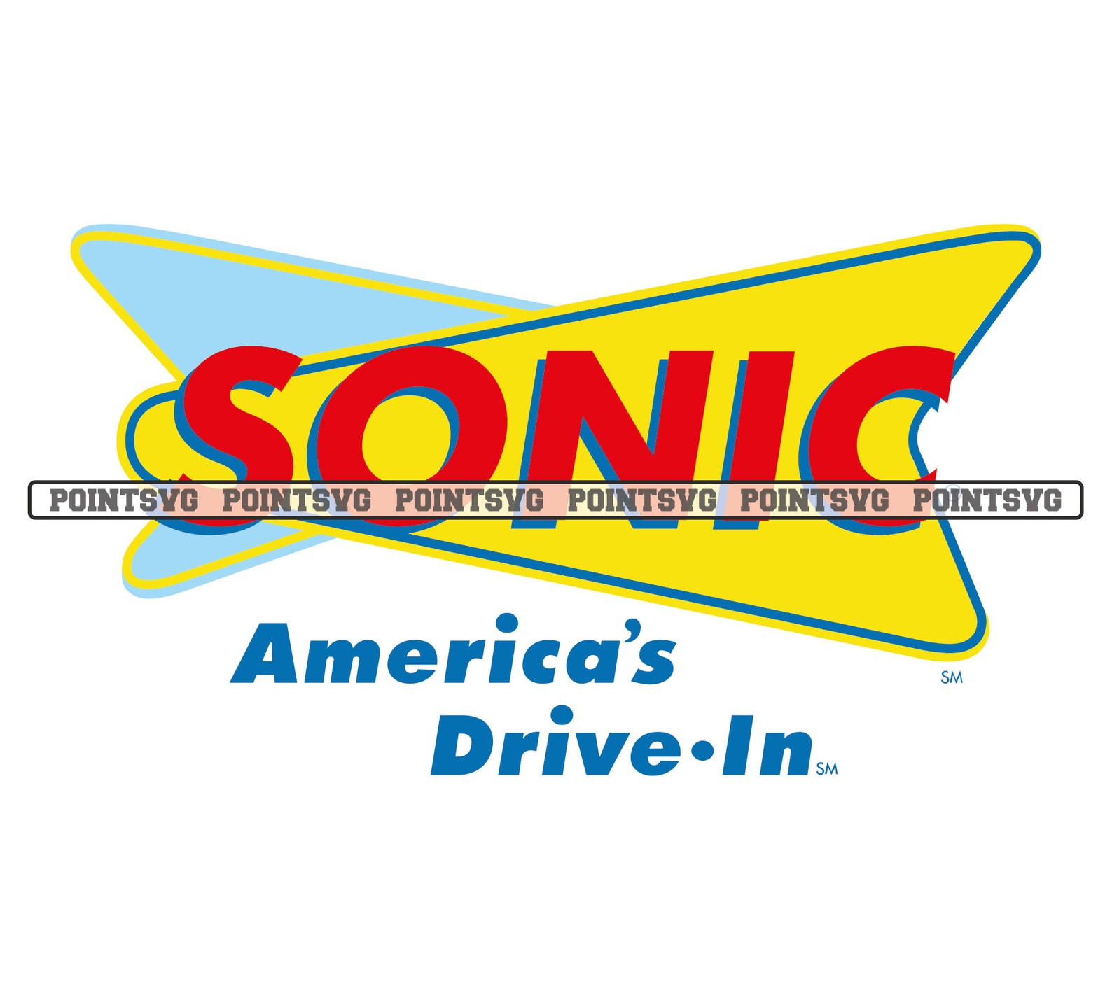 Sonic Logo Restaurant Svg Png | Etsy