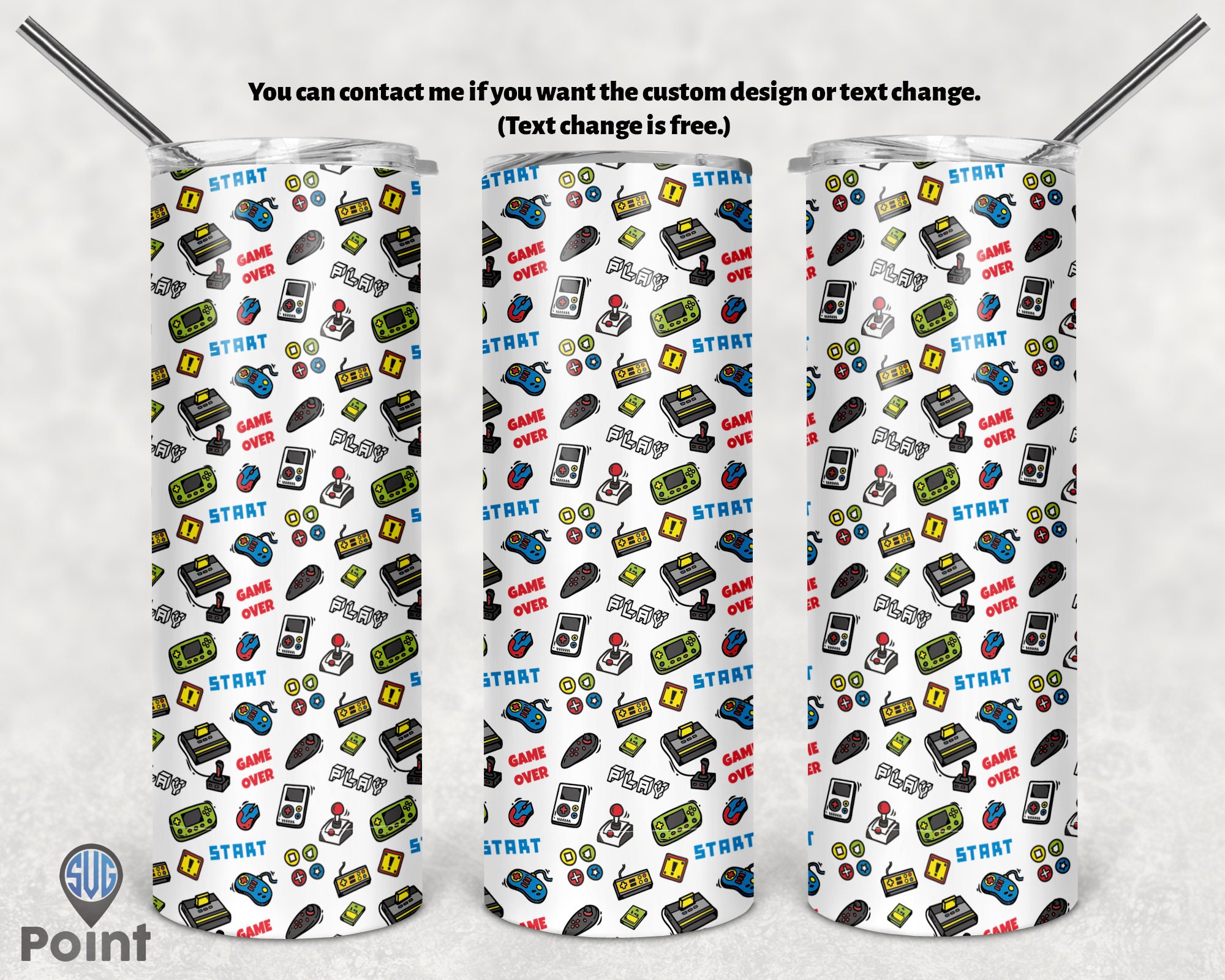 Gamer Tumbler Wrap Gamer Tumbler Sublimation Gamer Tumbler Etsy
