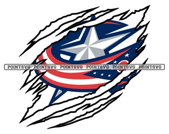 Blue Jackets Svg | Etsy