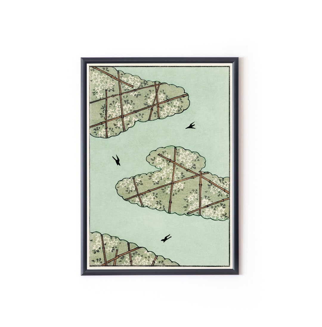 1893-1896 WATANABE SEITEI Sky From Bijutsu Sekai a Prominent Kacho-ga ...