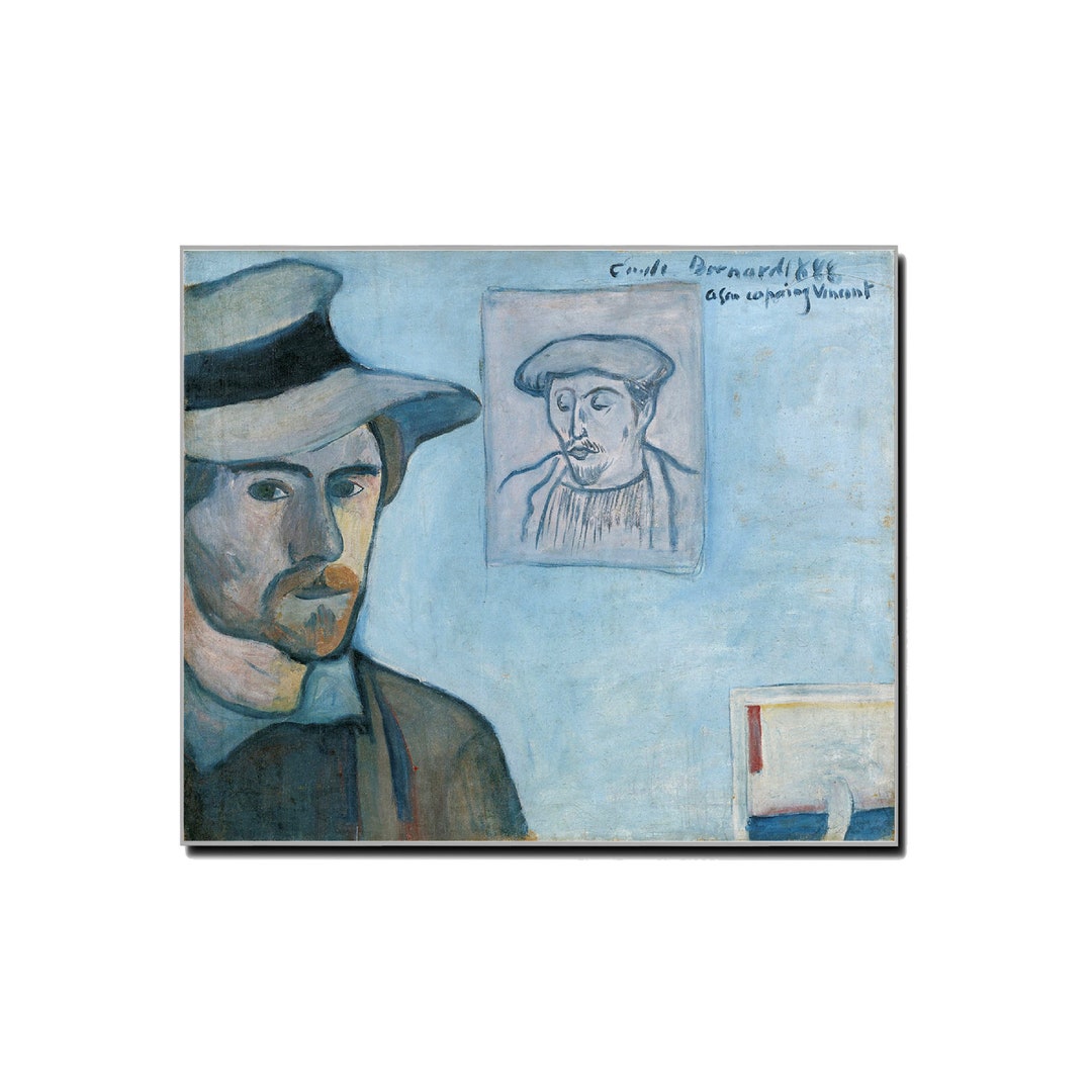 Emile Bernard Self-portrait With Portrait of Gauguin Art Print Oil ...