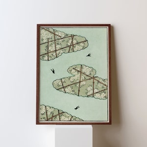 1893-1896 WATANABE SEITEI Sky From Bijutsu Sekai a Prominent Kacho-ga ...