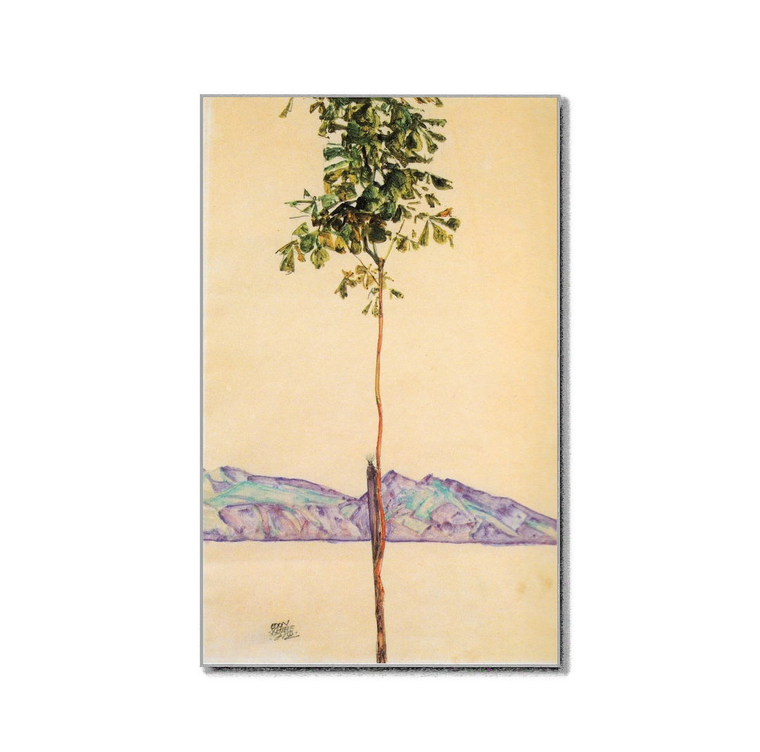 1912 EGON SCHIELE Chestnut Trees at Lake Constance Expressionist Artist ...
