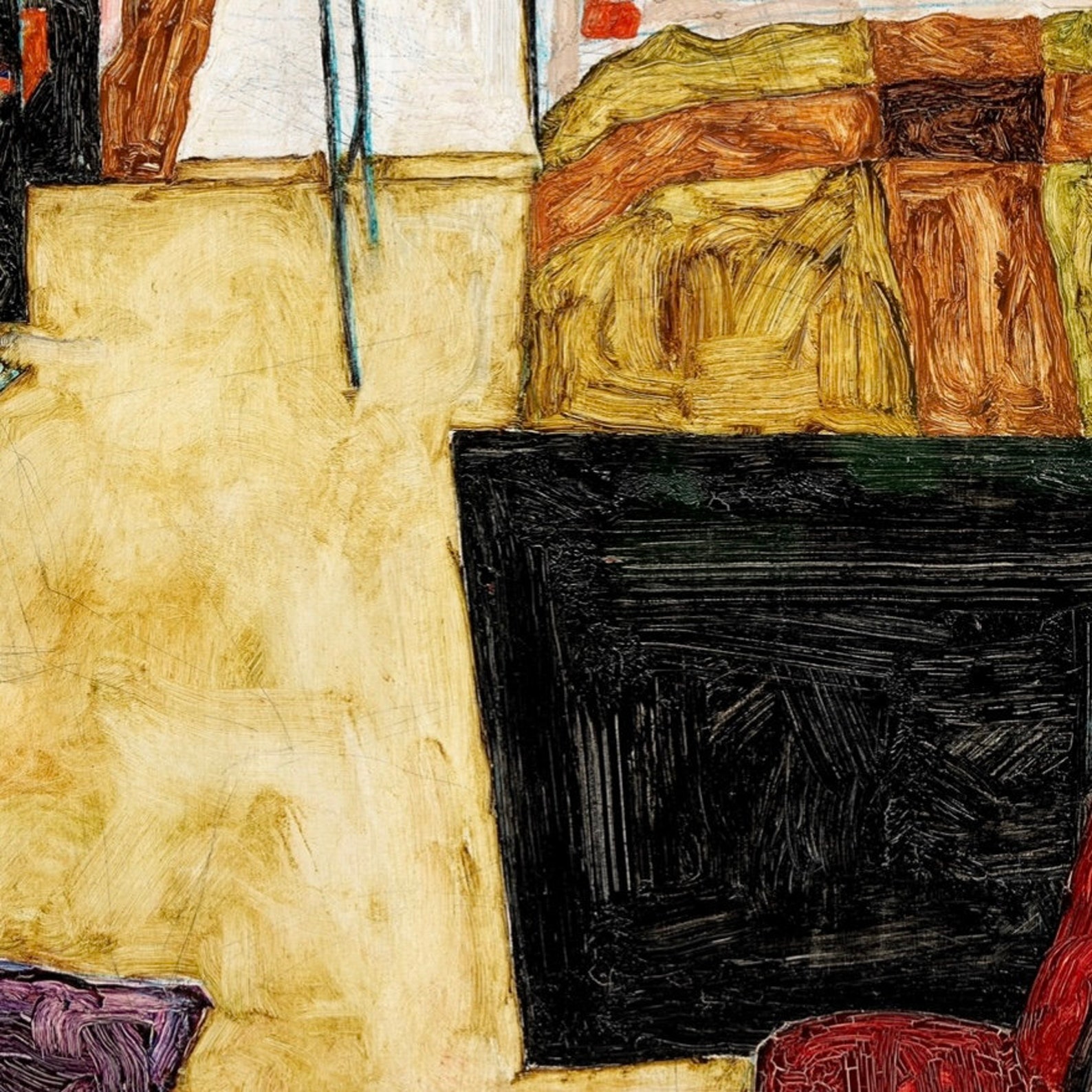 Egon Schiele Art Poster My Living Room 1911 Expressionist Artist Still ...