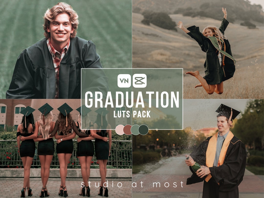 15 Graduation Luts Pack | Color Grading for Senior Graduation | Cube ...