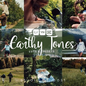 15 Earthy Tones Presets & Luts Pack Bundle | Color Grading for Moody ...