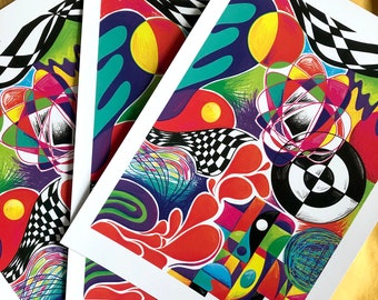 Abstract Print Wall Art 4x6 5x7 A4 A3 A2 A1 - Etsy