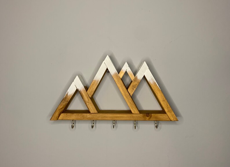 Mountain Key Holder Handmade Recycled Pallet Wood - Etsy